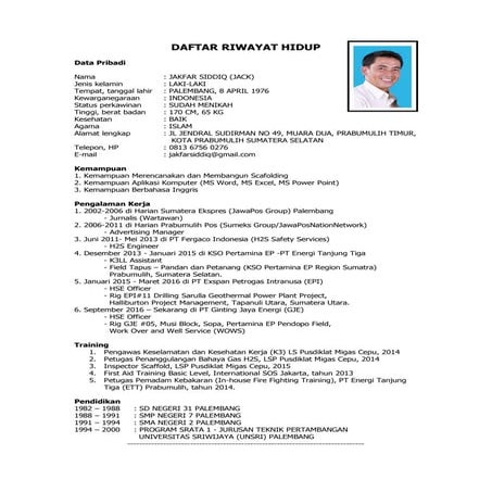 CV JAKFAR SIDDIQ | PDF