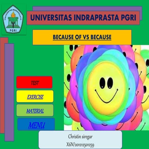 Because of vs because | PPTX