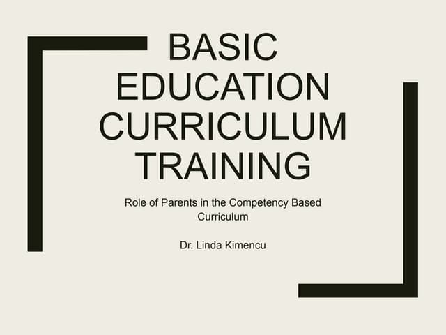 MBHTE-Basic-Education-Contextualized-Curriculum-Framework-presentation ...