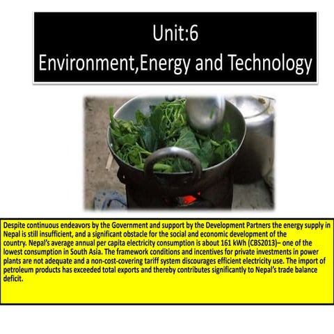 Environment, Energy and technology | PPT