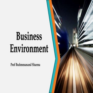 Introduction to Business Environment | PPTX