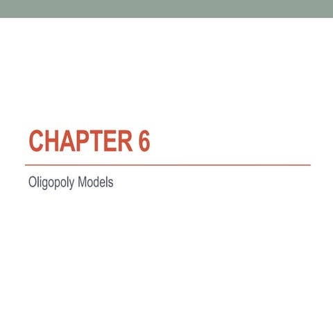 Be chap6 oligopoly models | PPT
