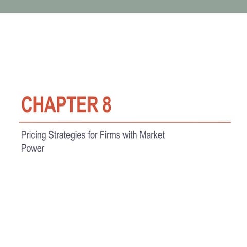 Chapter 8 Pricing Strategies | PPTX