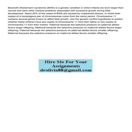BeckwithWiedemann syndrome BWS is a genetic condition in .pdf