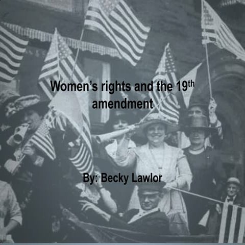19th Amendment by Becky Lawlor | PPTX