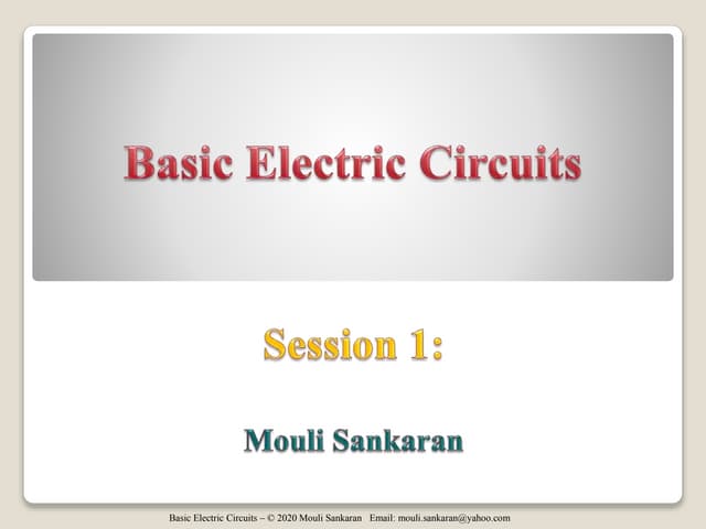 BASIC ELECTRICAL Lesson 1 Fundamentals.ppt