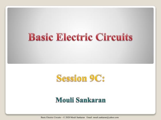 Basic Electric Circuits Tutorial 2 | PPT
