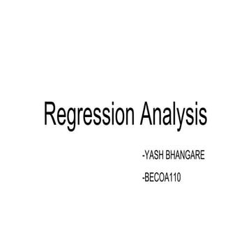 Regression-types | PPTX