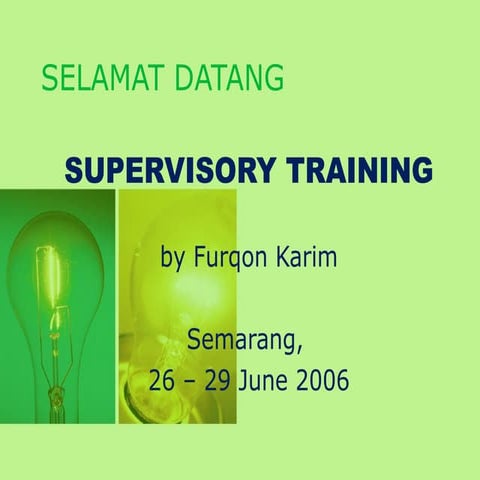 Become supervisor for staff or new supervisor | PPT