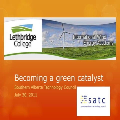 Becoming a green catalyst | PPTX
