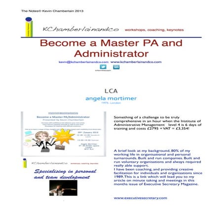 Becoming a master pa notes jan 2013 + extra | PDF