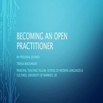 Becoming an open practitioner. | PPT