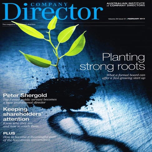 Becoming Part of the Conversation - Australian Institute of Company ...