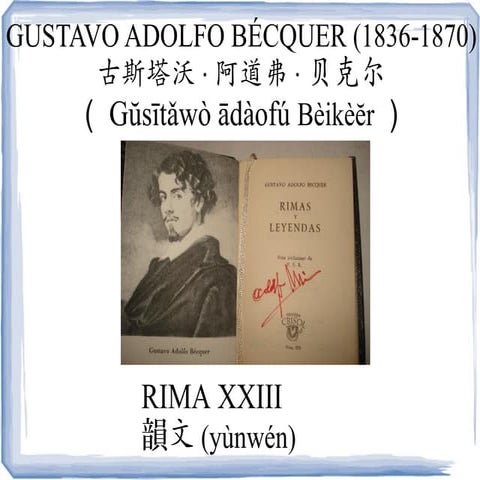 Becquer rima xxiii chino | PPT