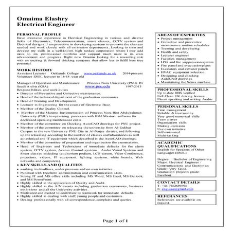 CV - engineer Omaima | DOCX