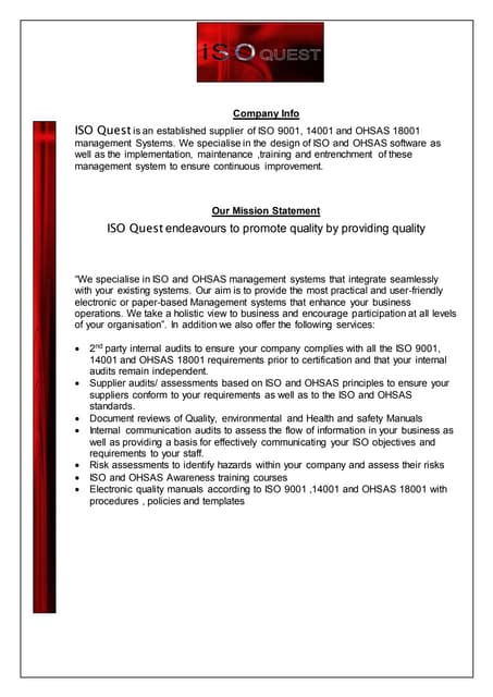 Infographic - What is an ISO Compliance Software? | PDF