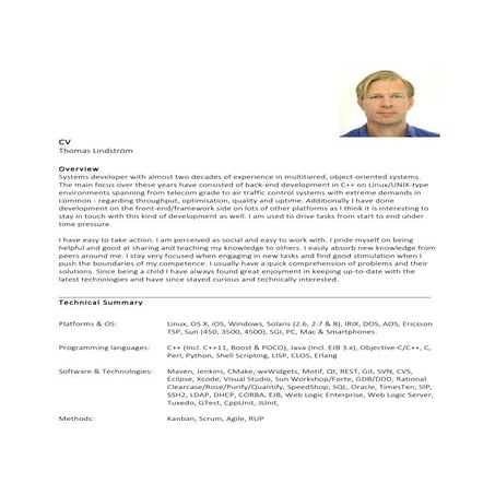 Cv glenn sogn 022014 - English | PDF