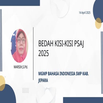 Bedah kisi2 PSAJ 25 (1).pptx smp tahun 2025 | PPTX