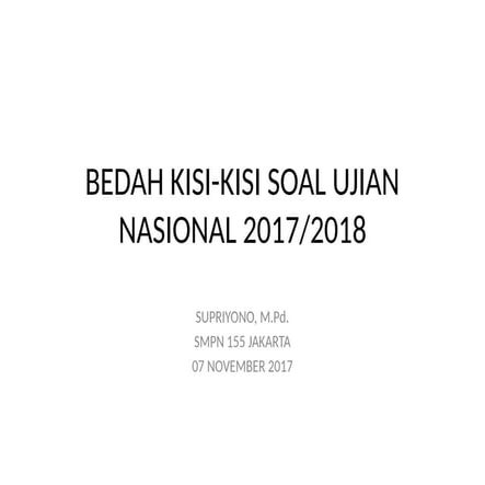 Bedah SKL IPA Biologi-Mengintip 2017-2018.pptx