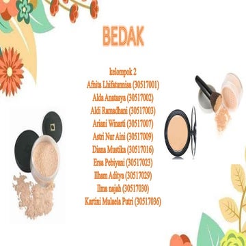 kosmetika (Bedak) | PPTX