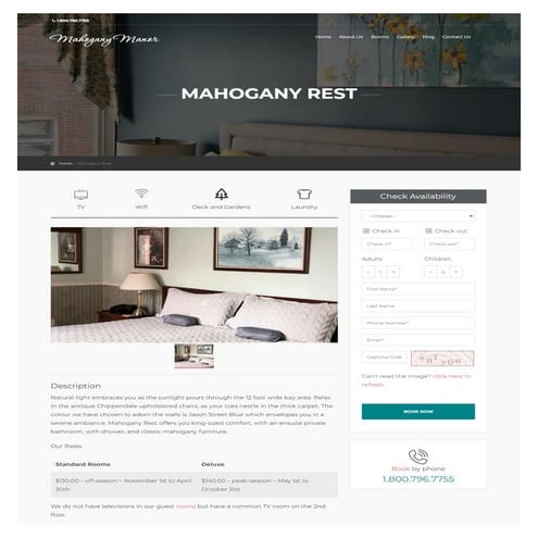 Book Your Stay in Saint John: Mahogany Rest at Mahogany Manor Bed & Breakfast | PDF
