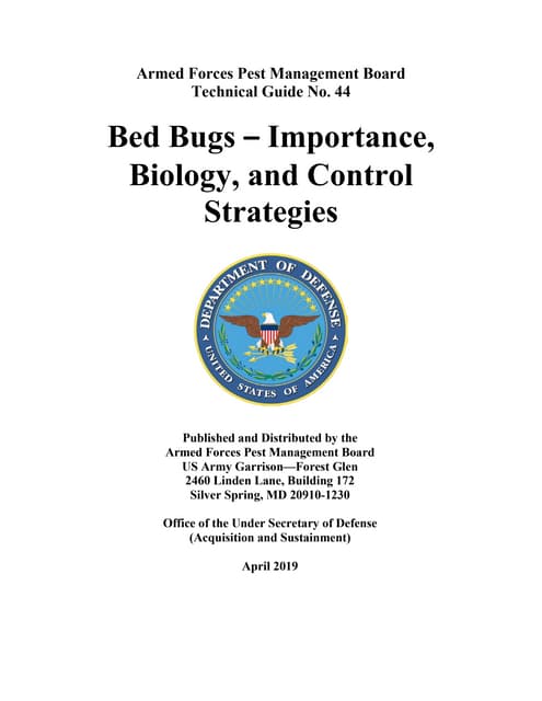Bed bugs Presentation | PPTX