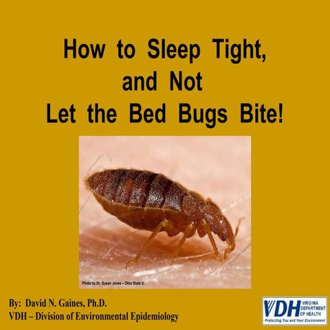 How to Sleep Tight and Not Let the Bed Bugs Bite! | PDF