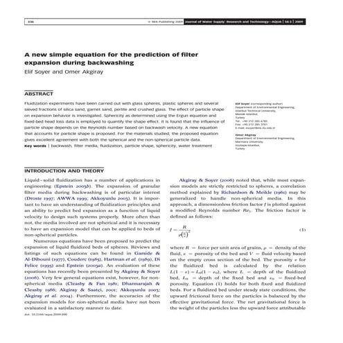 Bed expansion formula | PDF