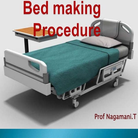 Bed making in nursing