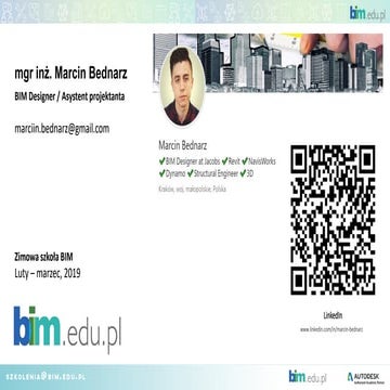 Marcin Bednarz - Winter BIM School in Cracow | PPT
