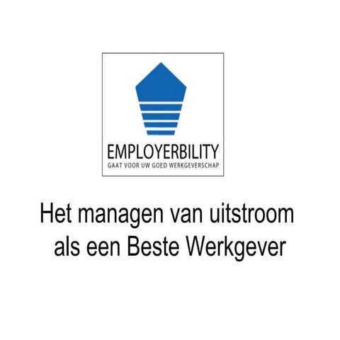 Manage uw uitstroom als een Beste Werkgever | PPT