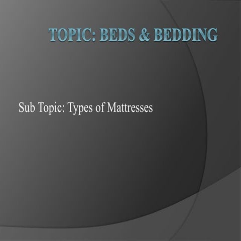 Housekeeping - Beds and Bedding.ppt