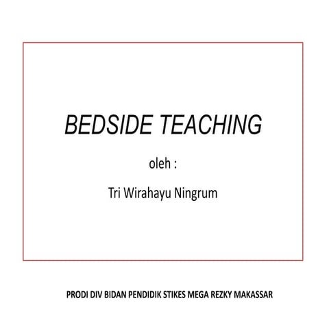 Bedside teaching | PPTX