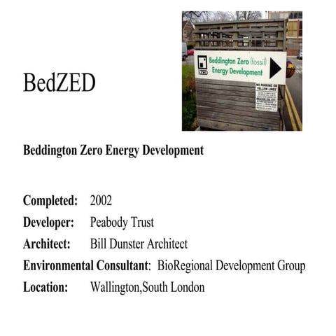 BedZED | PPT