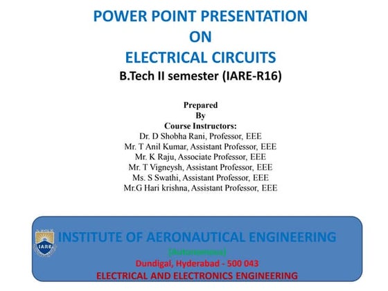 Ohm’s law | PPTX | Computer Networking | Computing