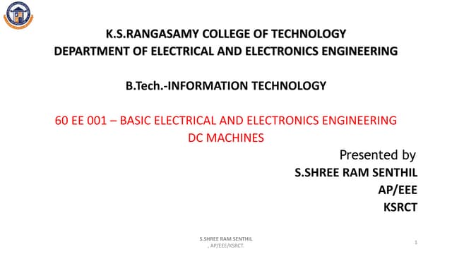 EMF EQUATION OF DC GENERATOR,DC MOTOR|DAY15|BACK EMF,TORQUE OF DC MOTOR ...
