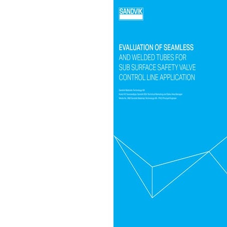 EVALUATION OF SEAMLESS vs WELDED A825 CONTROL LINE | PDF