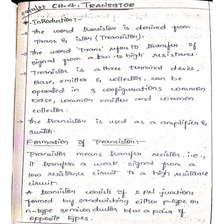 Bee 4th Chp Notes Pdf