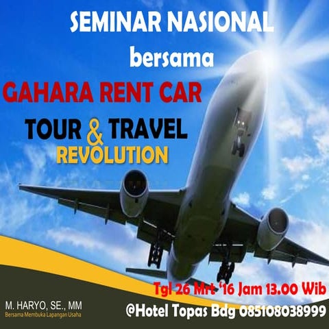 Tour & Travel Revolution Seminar | PPTX