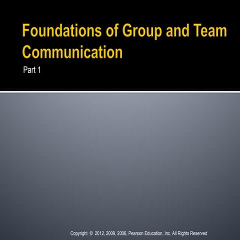 Small Group Communication Theory | PPT