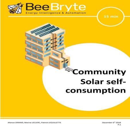 Beebryte - Community Solar Self-Consumption (White Paper) | PDF