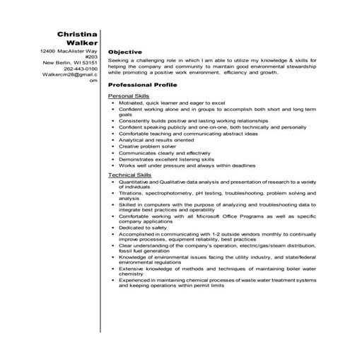 Crystal resume 2016 | DOCX