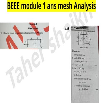 BEEE module 1 ans.pptx of beee module answer | PPTX