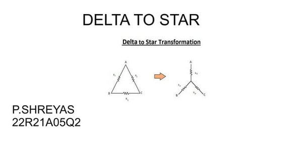 Delta star relationship (1) | PPT