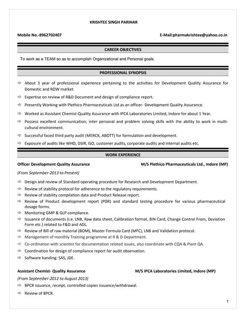 RUCHI RESUME | DOC