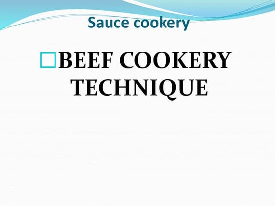 Beef cooking methods | PPT