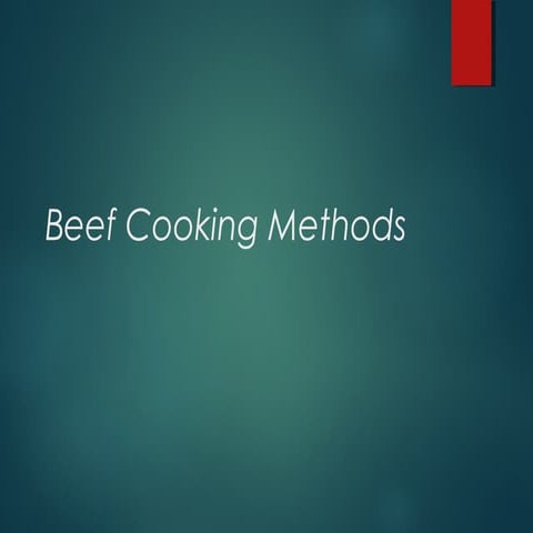 Beef cooking methods | PPT
