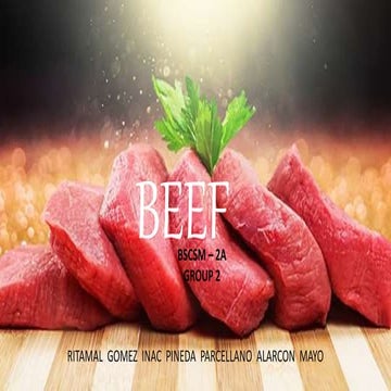 Primary and secondary cuts of meat | PPTX