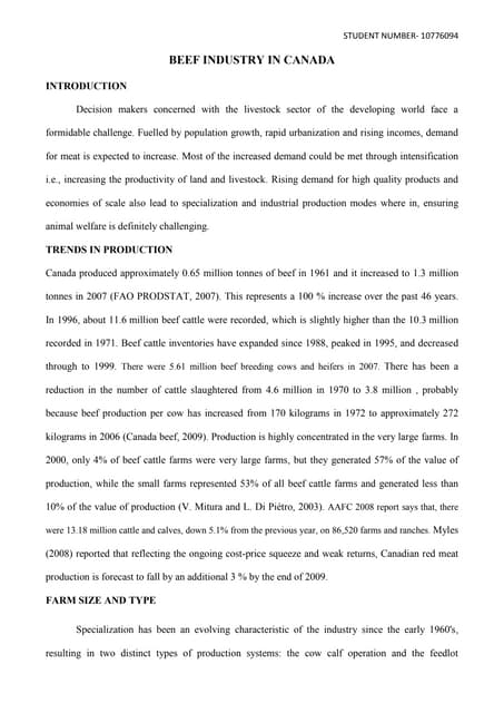 overview-of-the-beef-cattle-industry.pptx | Agriculture | Industries