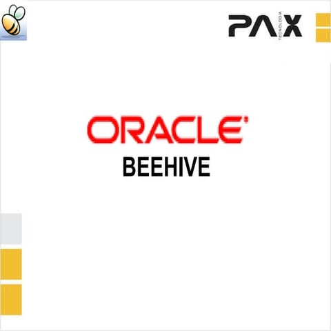 Beehive - Conceitos de Administração e Gerenciamento e Clients End-User ...